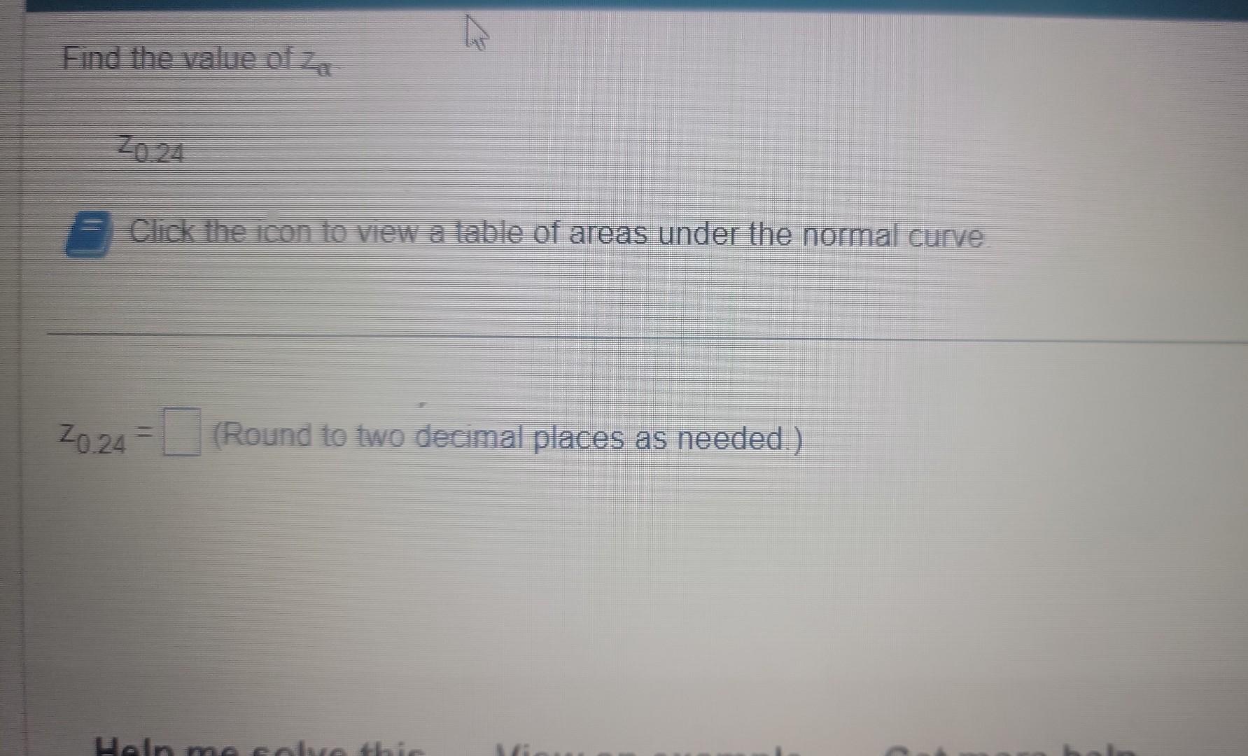 Solved Click the icon to view a table of areas under the | Chegg.com
