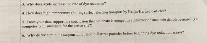 Solved Answer the following questions: 1. How does the dye | Chegg.com