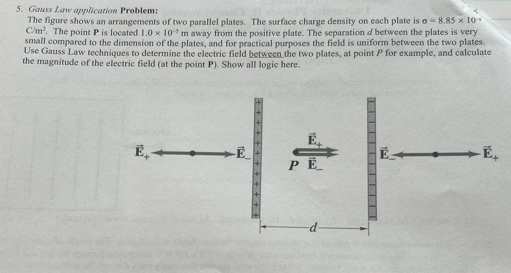 Solved Gauss Law application Problem:The figure shows an | Chegg.com