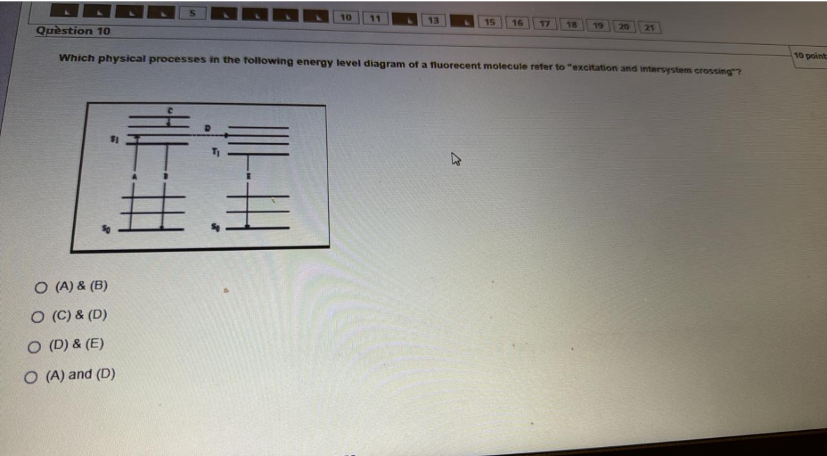 Solved Quìstion 1010111315161718192021Which physical | Chegg.com