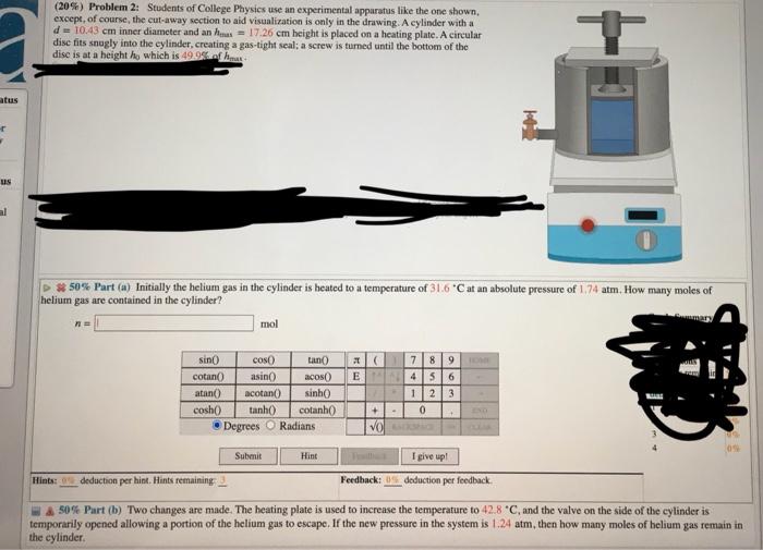 Solved (20\%) Problem 2: Students of College Physies use an | Chegg.com