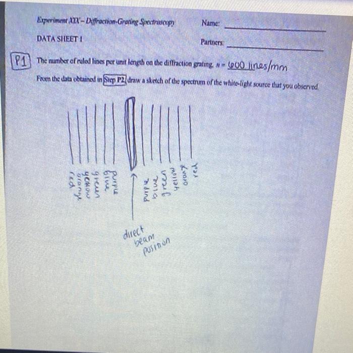 Solved W7. Using the data obtained in Step P4, calculate the | Chegg.com