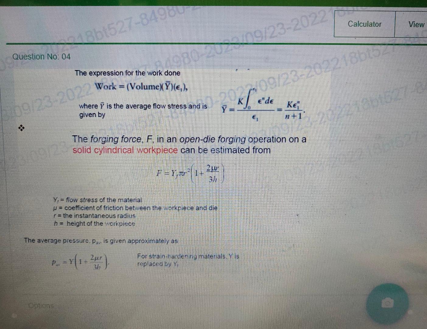 Solved Strength coefficient and n= strain-hardening exponent | Chegg.com