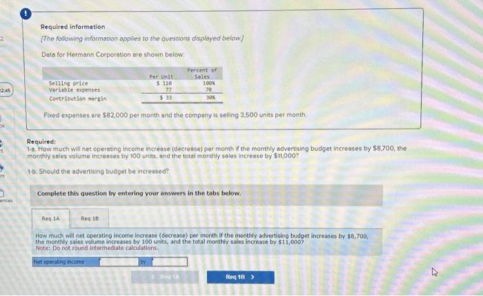 Solved Required information The following information | Chegg.com