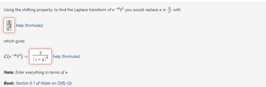 Solved Using the shifting property, to find the Laplace | Chegg.com