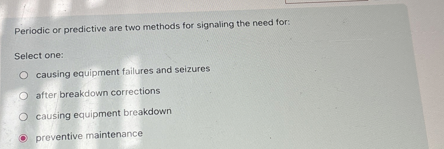 Solved Periodic or predictive are two methods for signaling | Chegg.com