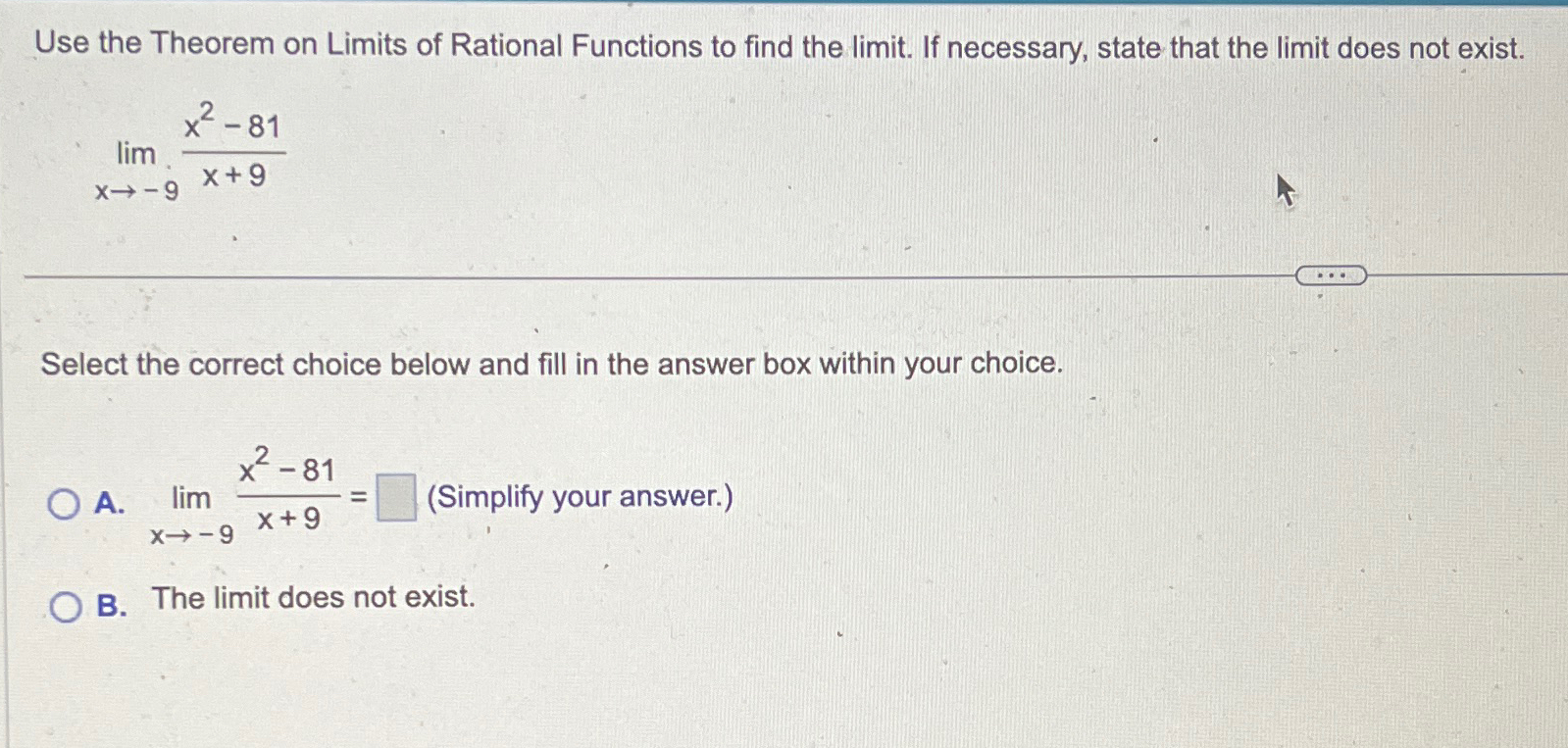 Solved Use the Theorem on Limits of Rational Functions to | Chegg.com