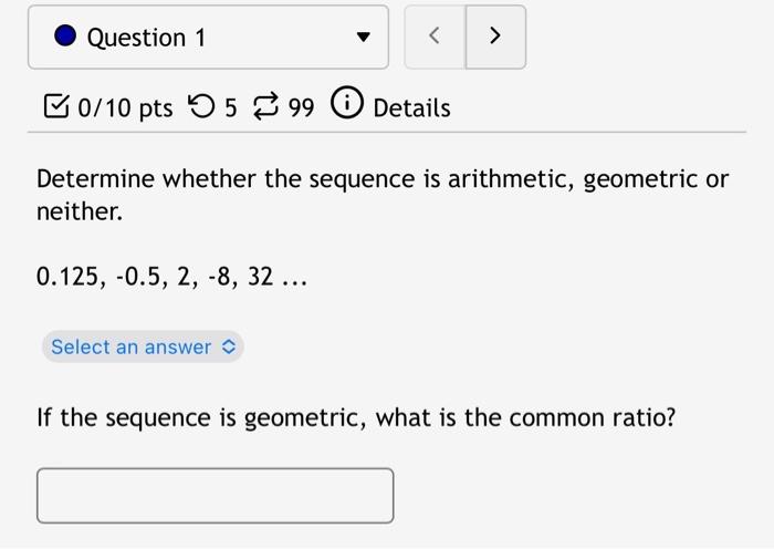 Solved Determine whether the sequence is arithmetic, | Chegg.com