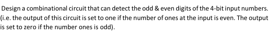 Solved Design a combinational circuit that can detect the | Chegg.com