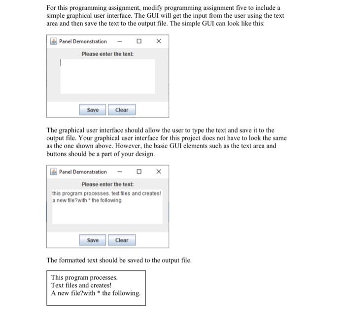 Solved For this programming assignment, modify programming | Chegg.com