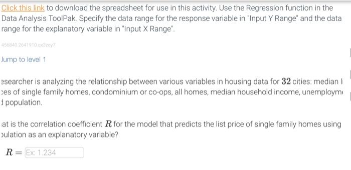 Solved Click this link to download the spreadsheet for use | Chegg.com