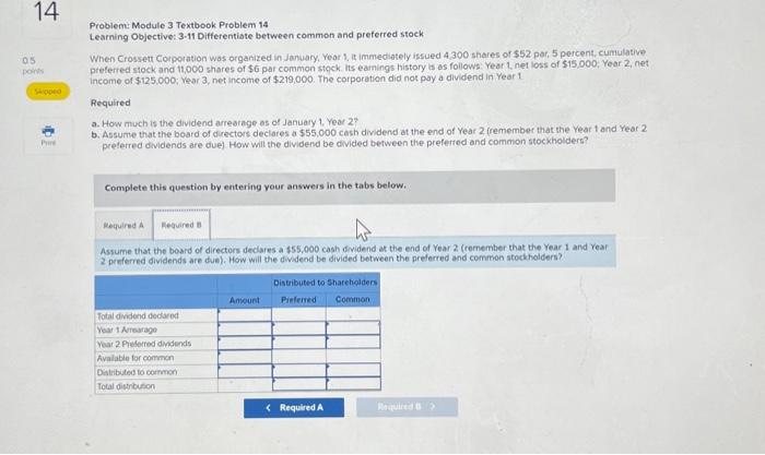 Problem Module 3 Textbook Problem 14 Learning