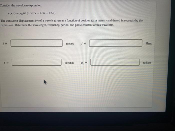Solved Consider the waveform expression. | Chegg.com