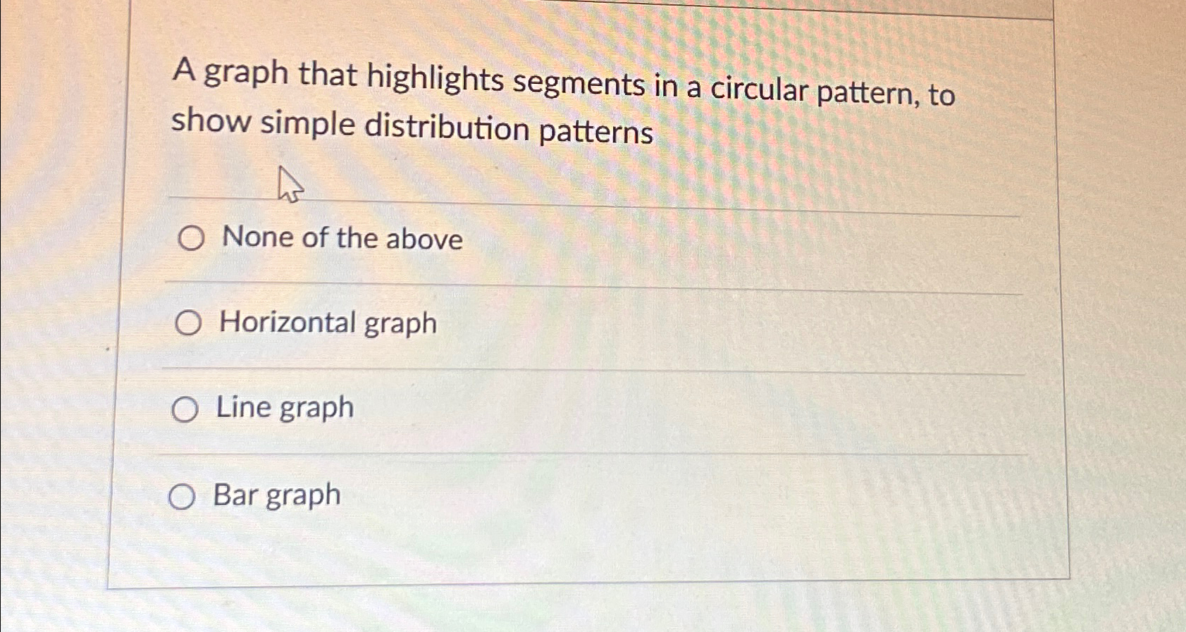 Solved A graph that highlights segments in a circular | Chegg.com