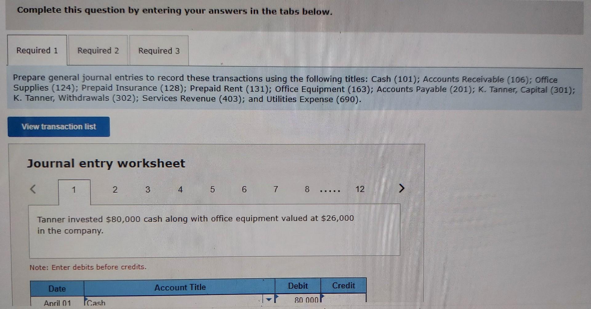 Problem 2-1A (Static) Preparing and posting journal | Chegg.com