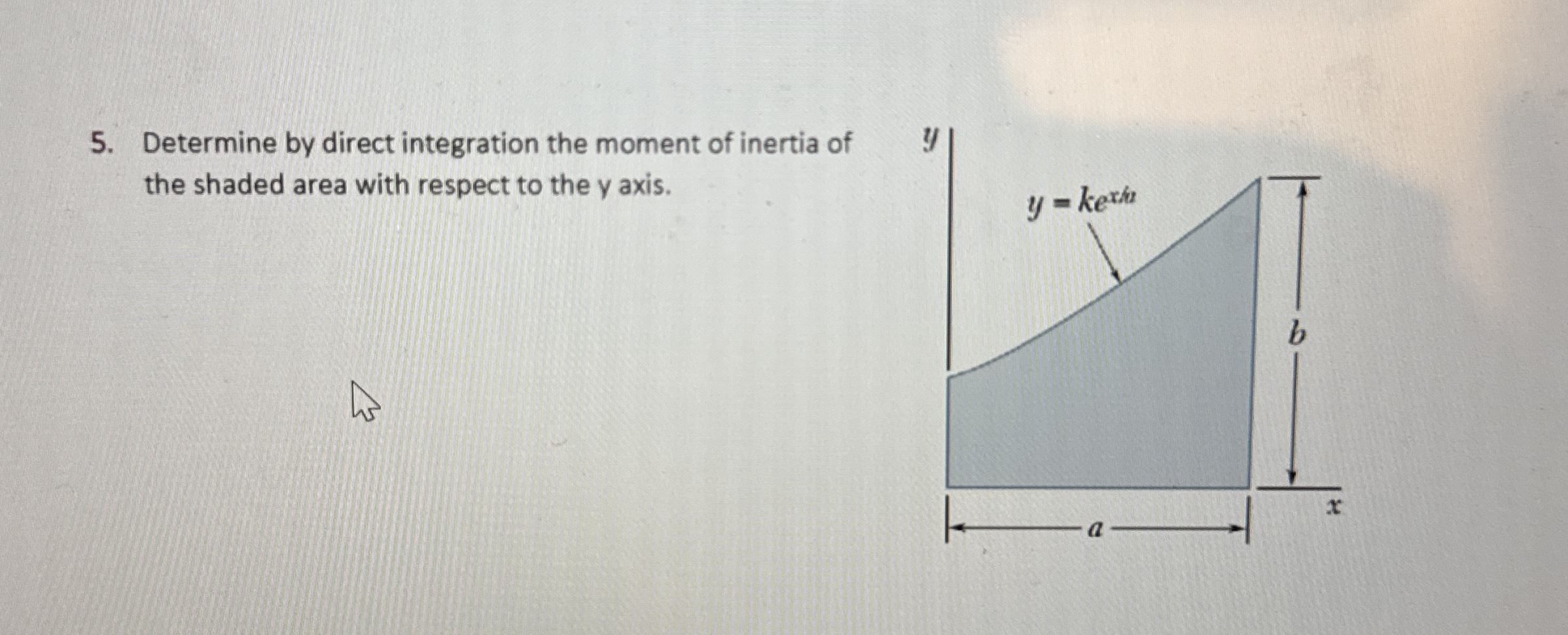 Solved Determine by direct integration the moment of inertia | Chegg.com