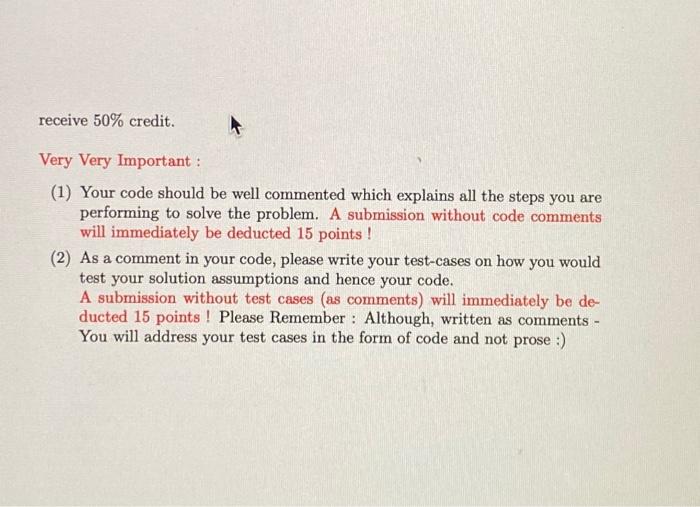 Solved Kindly use java and use comments for proper | Chegg.com