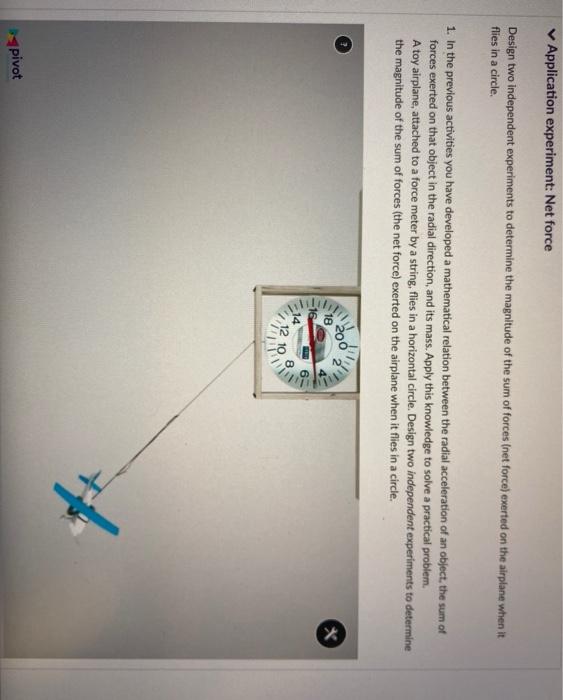 Application experiment: Net force Design two | Chegg.com
