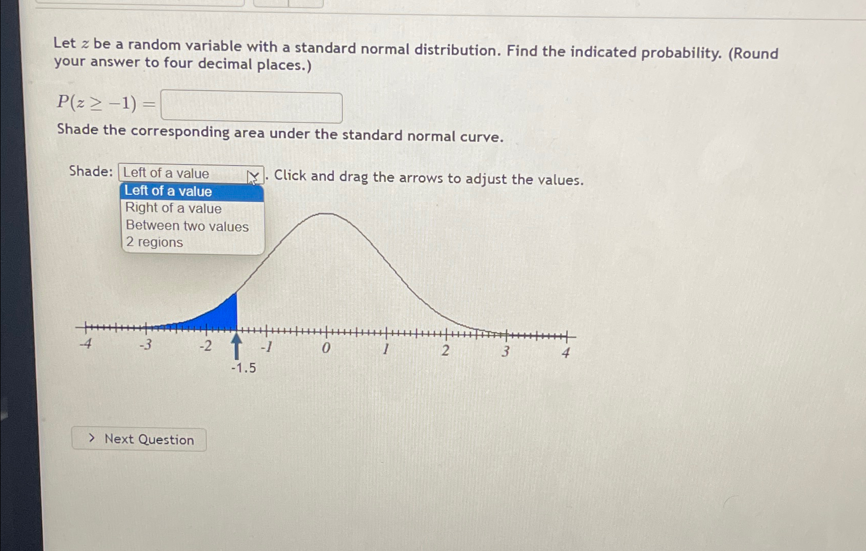 Solved Let z ﻿be a random variable with a standard normal | Chegg.com