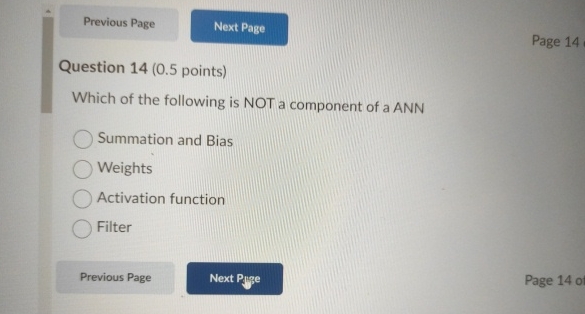Solved Question 14 ( 0.5 ﻿points)Which of the following is | Chegg.com