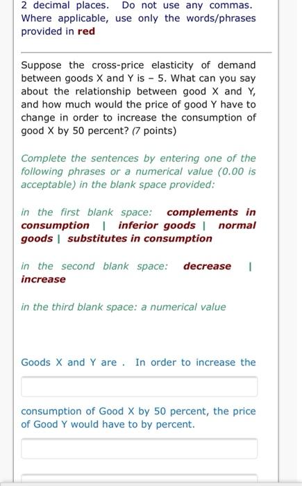 Solved 2 decimal places. Do not use any commas. Where | Chegg.com