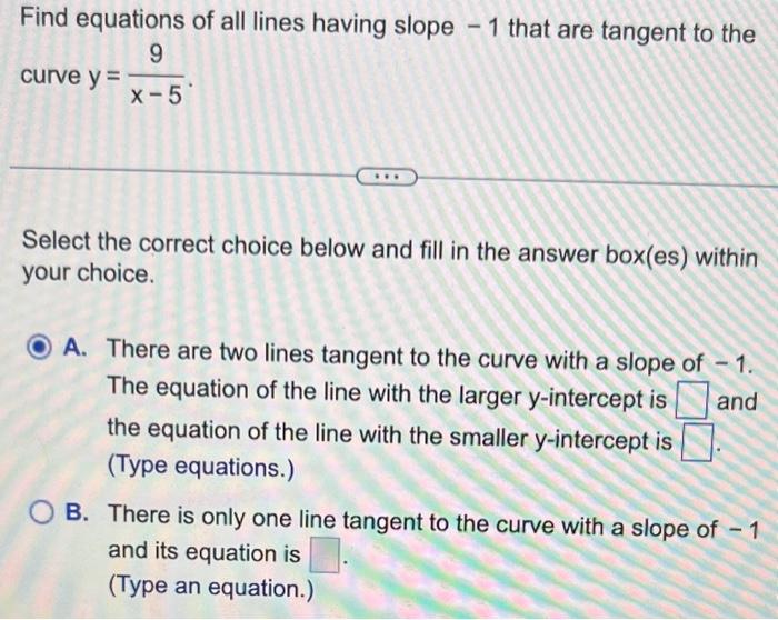 Solved Find equations of all lines having slope −1 that are | Chegg.com