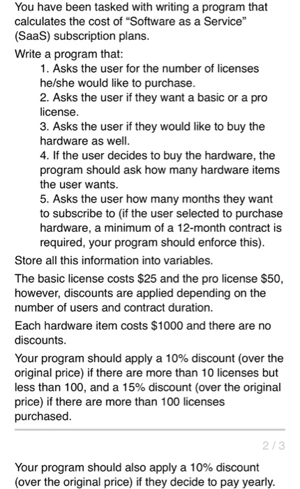 You have been tasked with writing a program that | Chegg.com