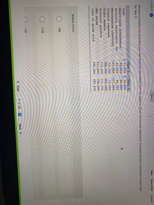 Solved 1 Ch13-17 Saved Help Save & Exit Submit Kansas | Chegg.com