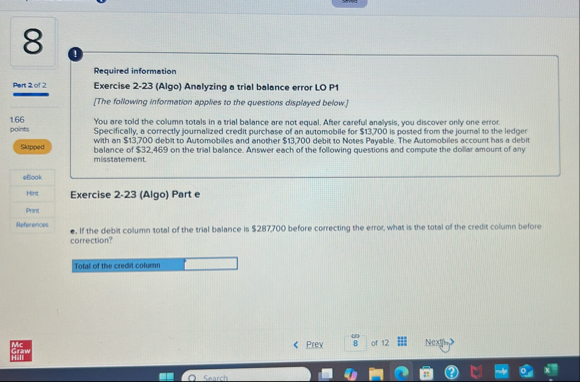 81Required informationExercise 2-23 (Algo) ﻿Analyzing | Chegg.com