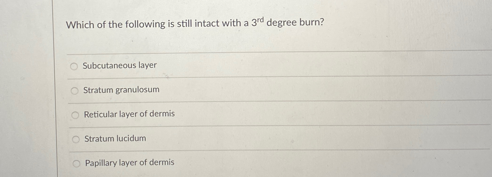 Solved Which of the following is still intact with a 3rd | Chegg.com