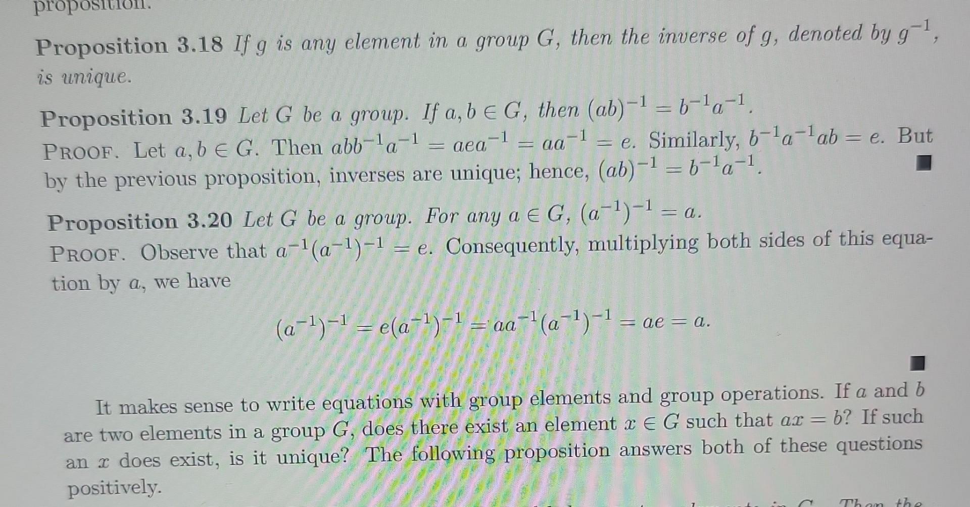 Solved Prove that the inverse of g1g2⋯gn is | Chegg.com