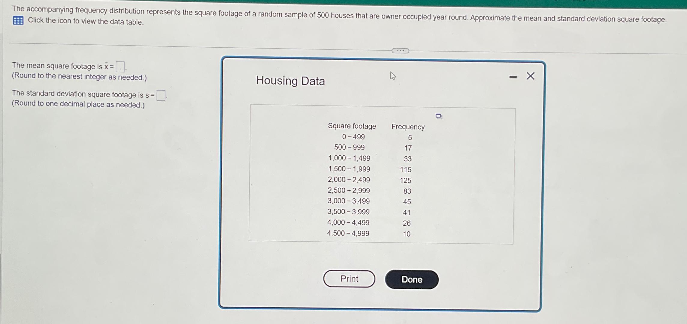Solved Click the icon to view the data table.The mean square | Chegg.com