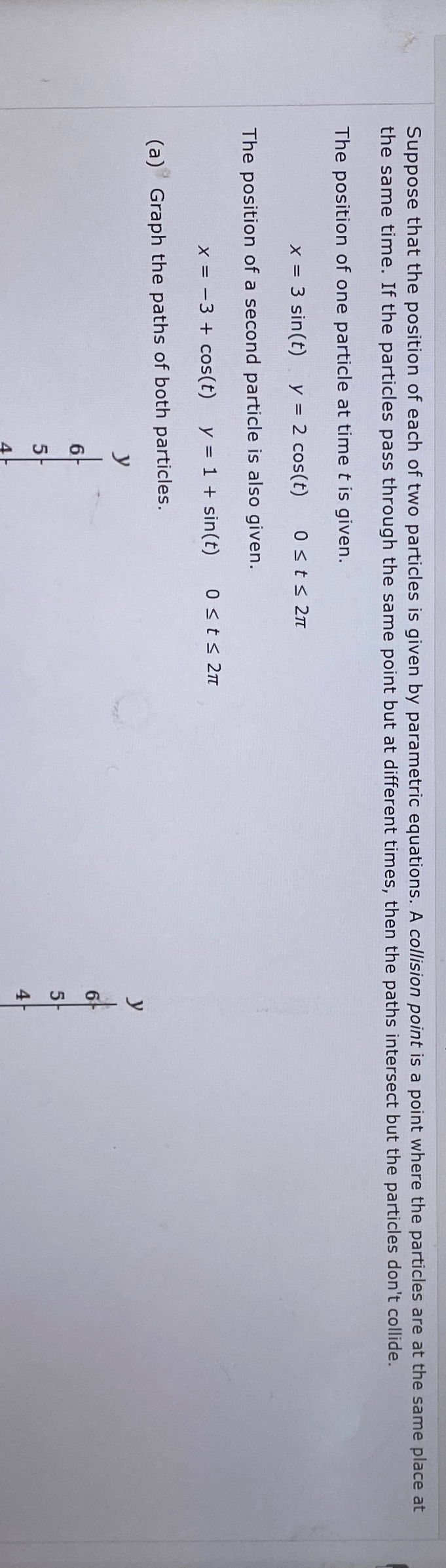 Solved Suppose that the position of each of two particles is | Chegg.com