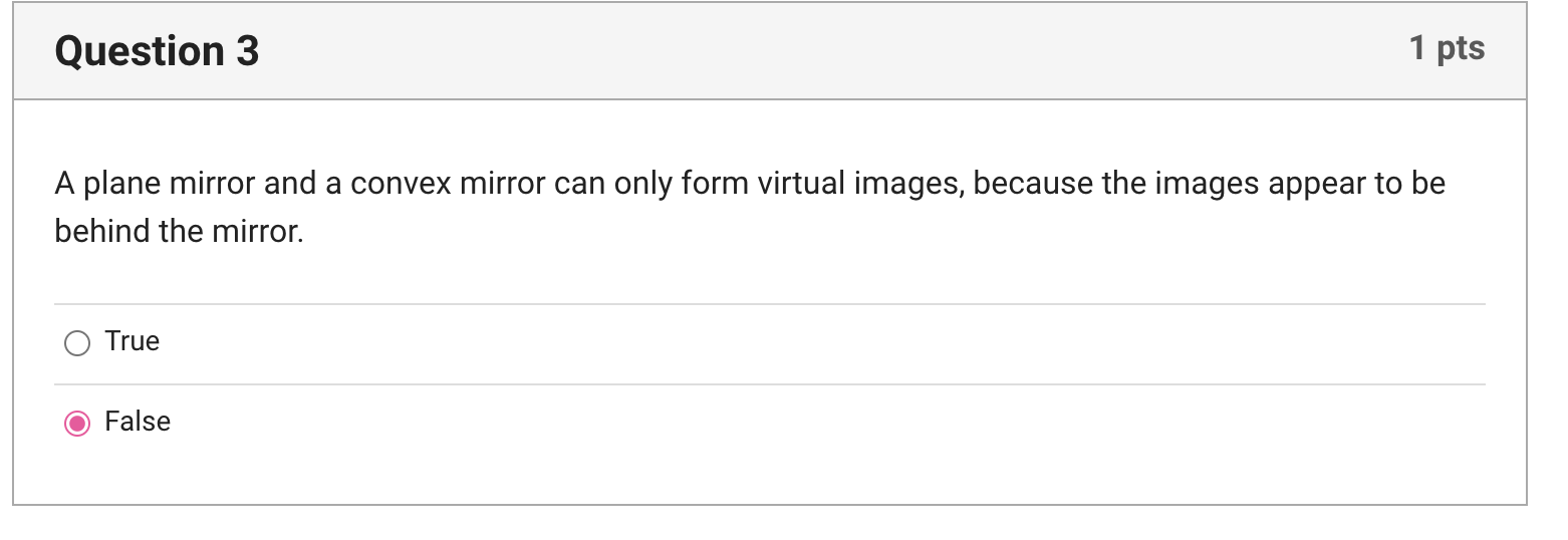Solved Question 3A plane mirror and a convex mirror can only | Chegg.com