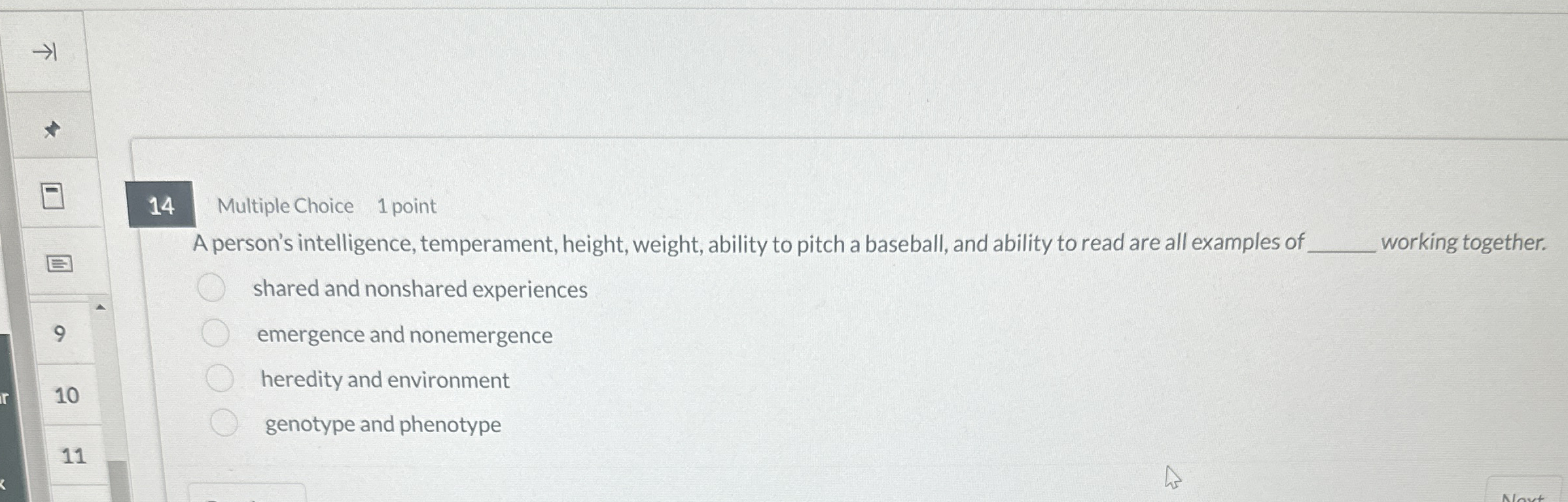 Solved Multiple Choice 1 ﻿pointA person's intelligence, | Chegg.com