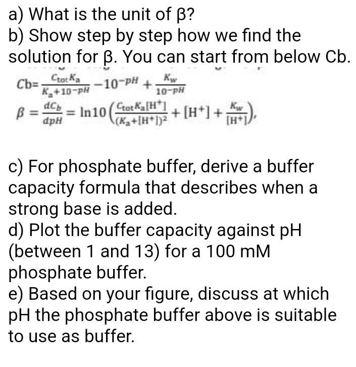 Solved Hi, I need to solve these question about buffert | Chegg.com