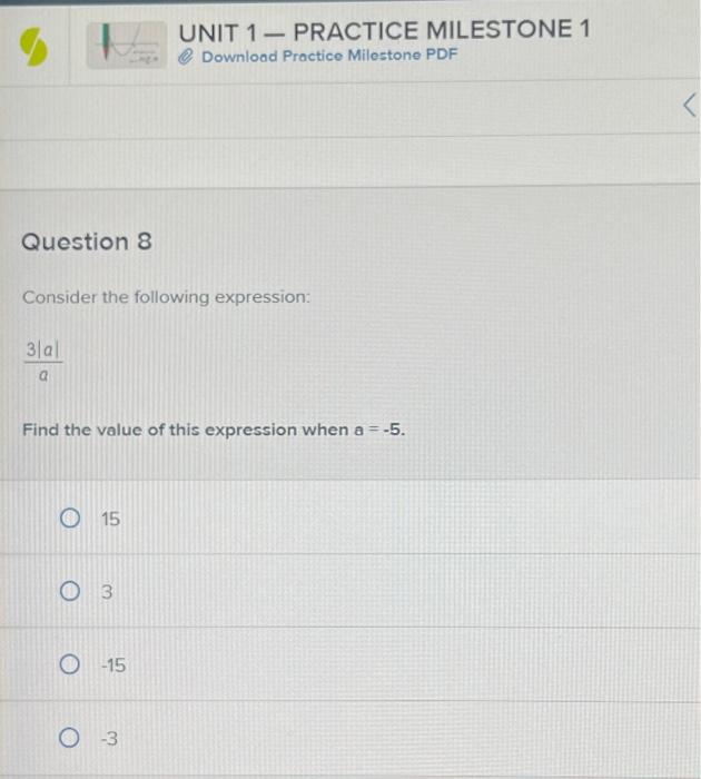 Solved Consider the following expression: a3∣a∣ Find the | Chegg.com
