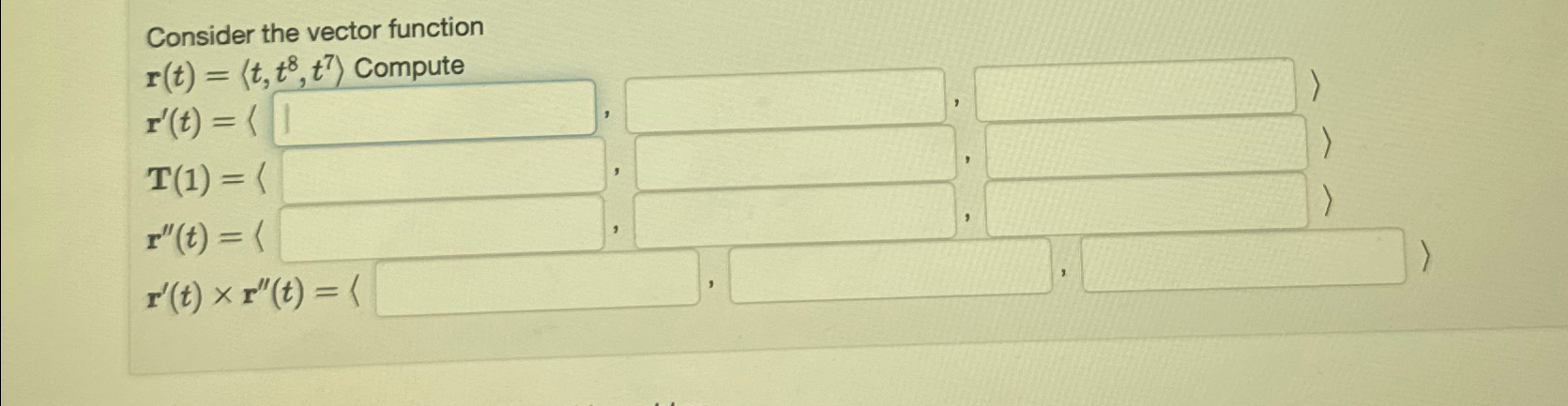 Solved Consider the vector functionPlease solve | Chegg.com