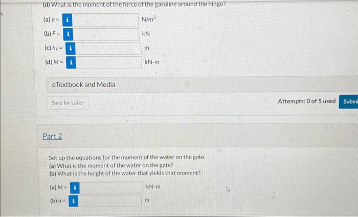 Solved An open tank has a vertical partition and on one side | Chegg.com