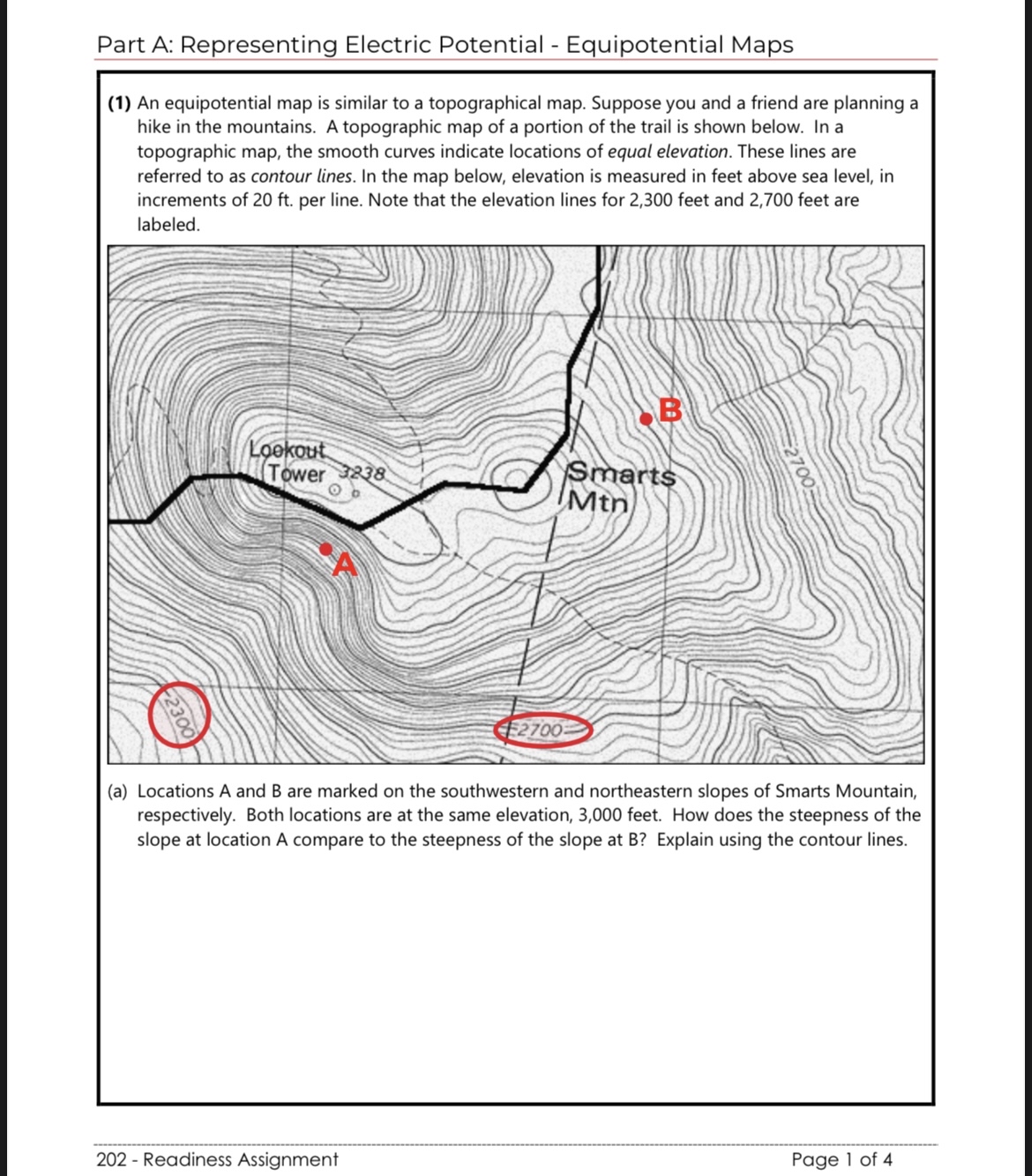 Solved Part A: Representing Electric Potential - | Chegg.com