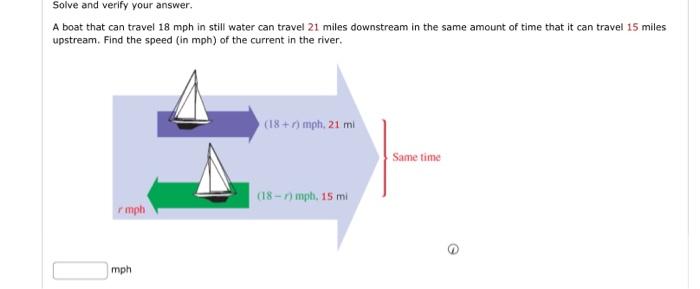 Solved A boat that can travel 18mph in still water can | Chegg.com