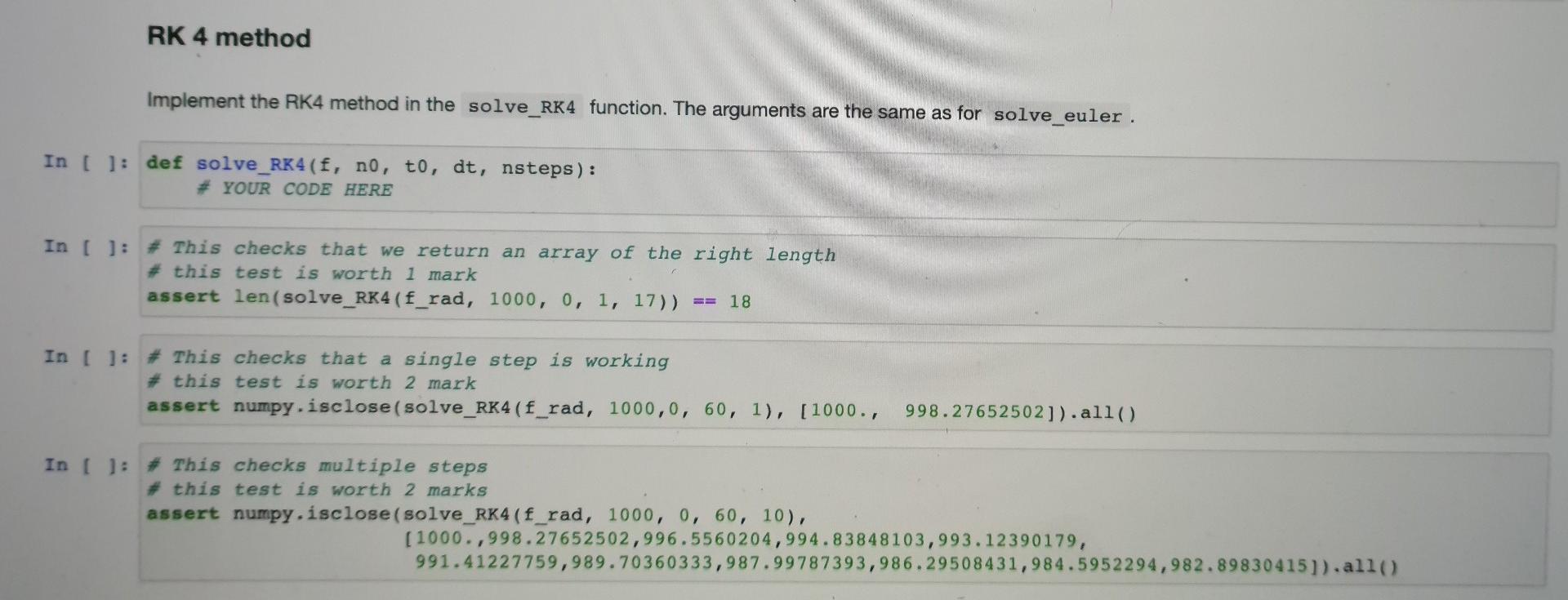 Solved Euler's Method Create a function which takes as its | Chegg.com