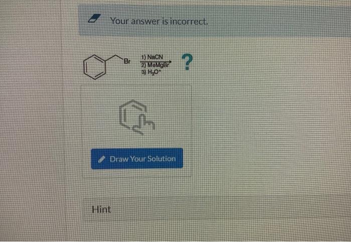 Solved - Draw Your Solution eTextbook and Media Draw Your | Chegg.com