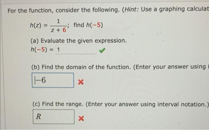 Solved the function, consider the following. (Hint: Use a | Chegg.com
