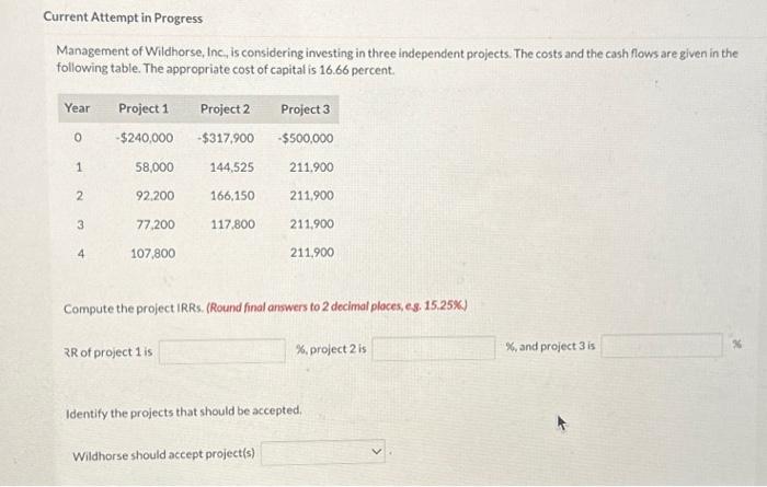 Solved Management of Wildhorse, Inc, is considering | Chegg.com