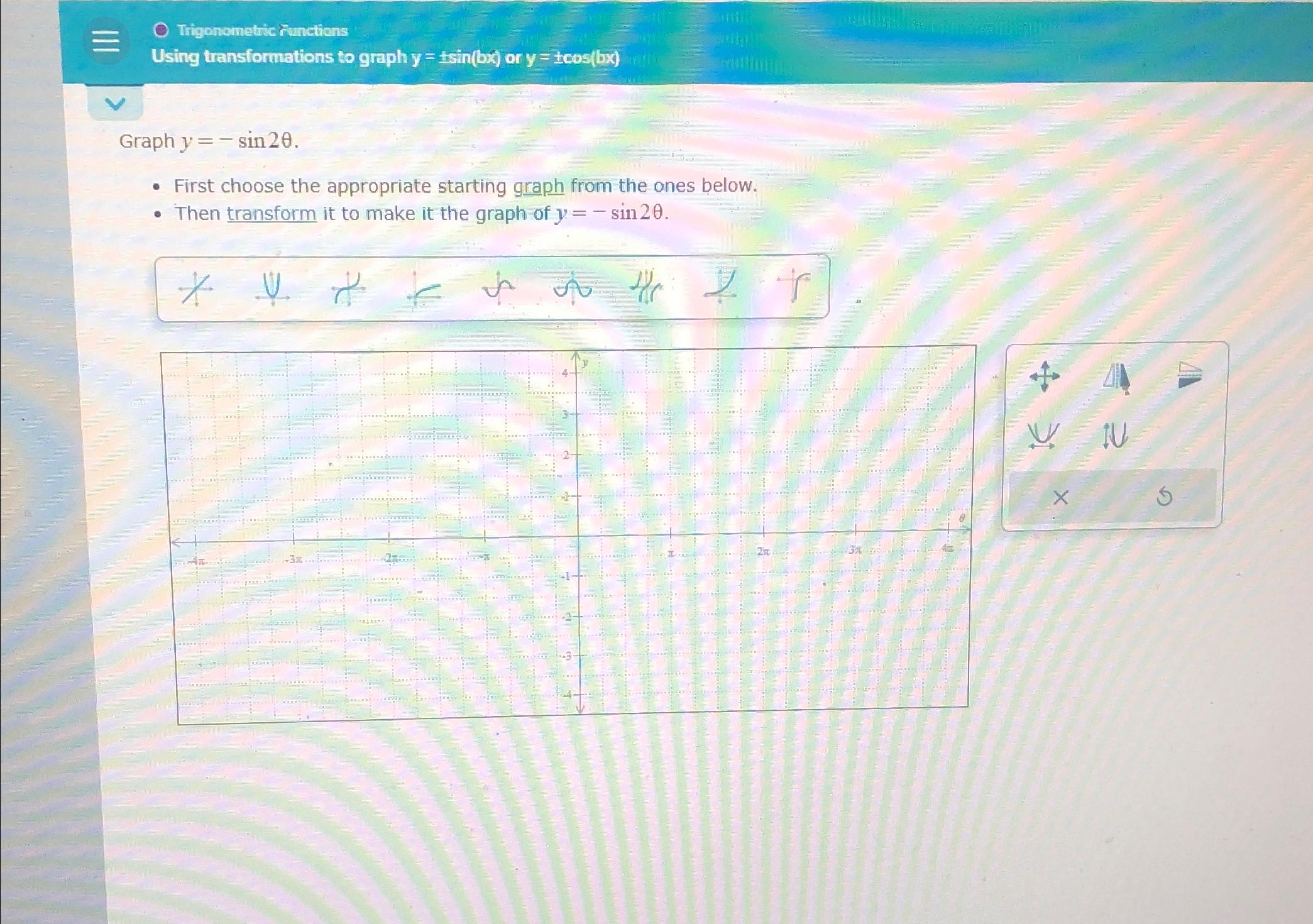 Solved Trigonometric Functionsusing Transformations To Graph