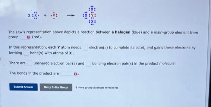 Solved The Lewis representation above depicts a reaction | Chegg.com