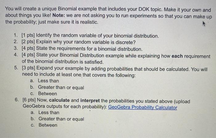 Solved Knowledge Check 2-Binomial Distribution Purpose: In | Chegg.com