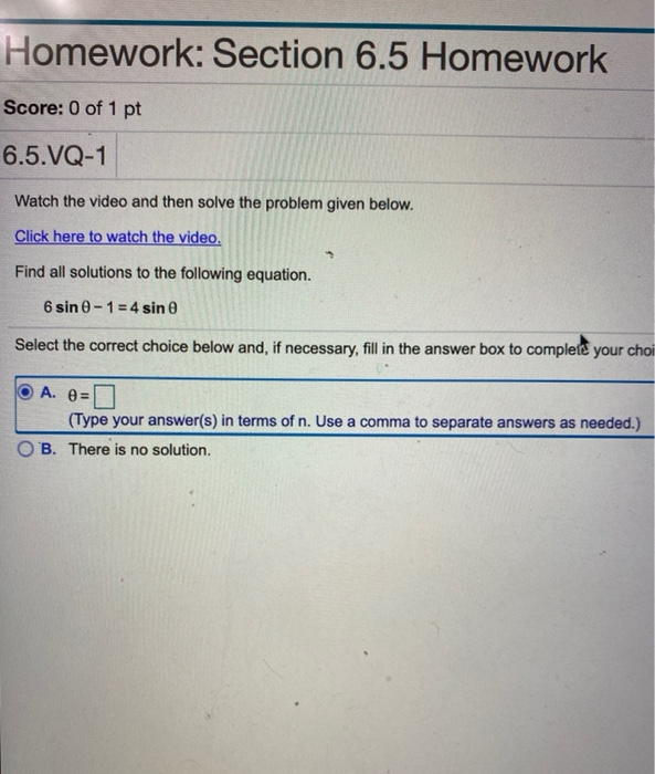 Solved Homework Section 6 5 Homework Score 0 Of 1 Pt