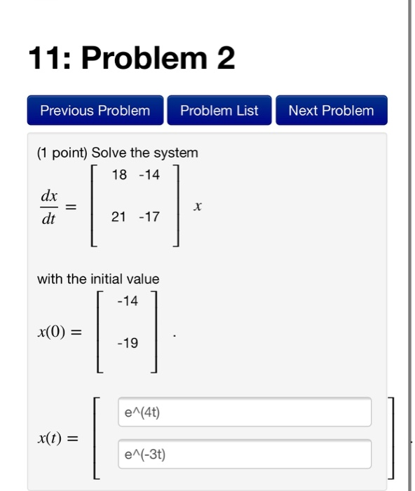 Solved 11 Problem 5 Previous Problem Problem List Next 4262